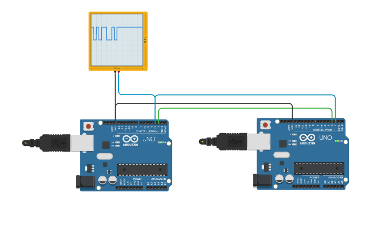 Circuit design Copy of UART-bit bang | Tinkercad