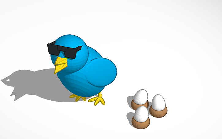 3D design The bird - Tinkercad