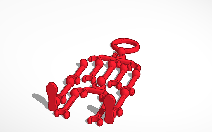 3D design Articulated Stickman - Tinkercad