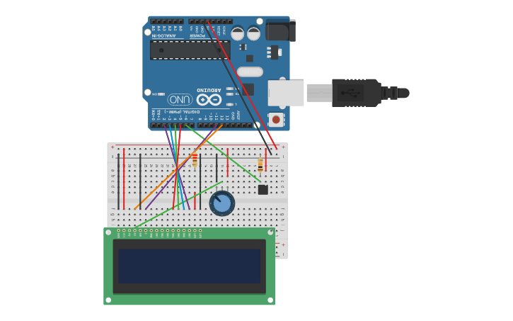 Circuit design proyecto 5 - Tinkercad