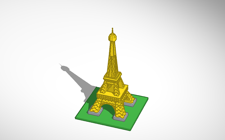 3D design Eiffel tower - Tinkercad