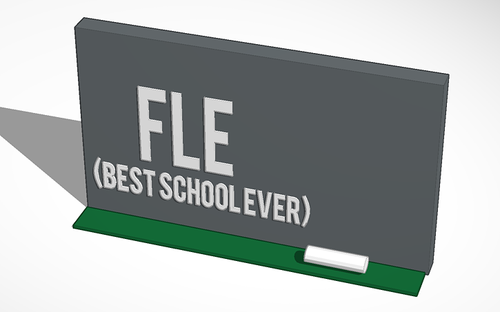 3D design Chalkboard - Tinkercad