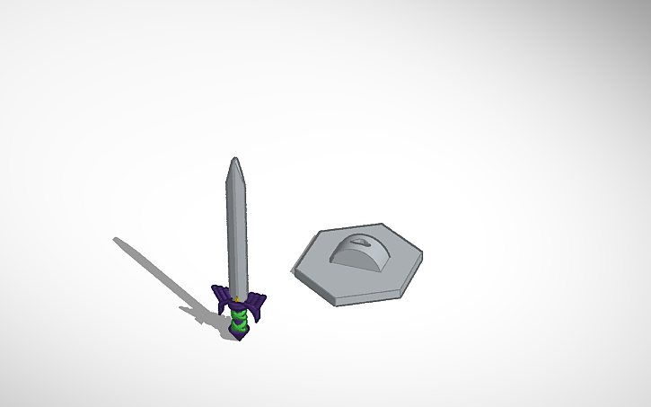 3D design Master Sword - Tinkercad