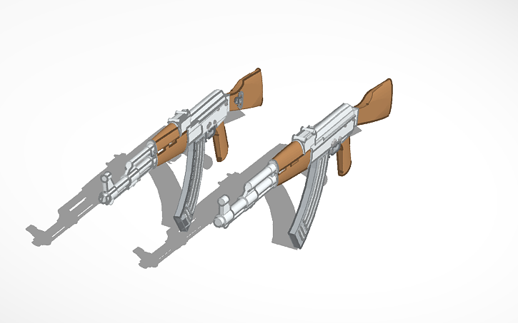 3D design gun - Tinkercad