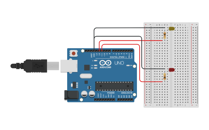 Circuit design Exercise 01 - Tinkercad