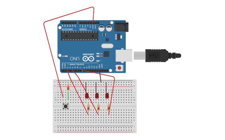 Circuit design BINARY COUNTER | Tinkercad Circuit design BINARY COUNTER | Tinkercad
