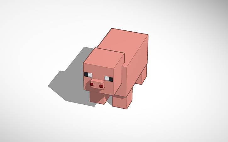3D design Cerdo de Minecraft - Tinkercad