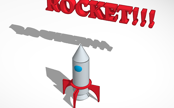 3D design Roket | Tinkercad