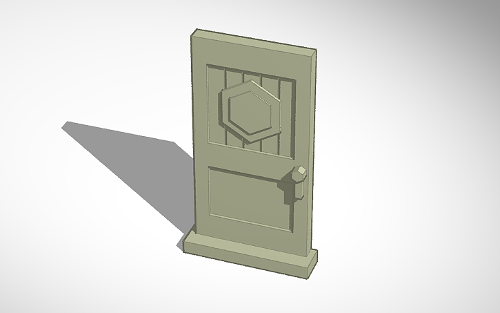 3D design Door 10 single face - Tinkercad