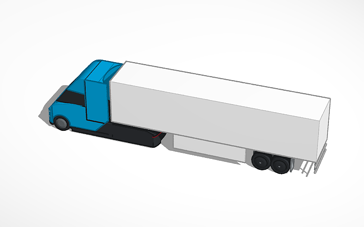 3D design Tesla semi - Tinkercad