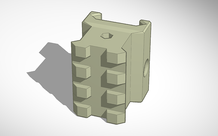 3D design rail - Tinkercad