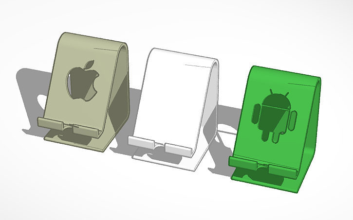 3D design 198- Apple - Android - Universal Telefon Standı | Tinkercad