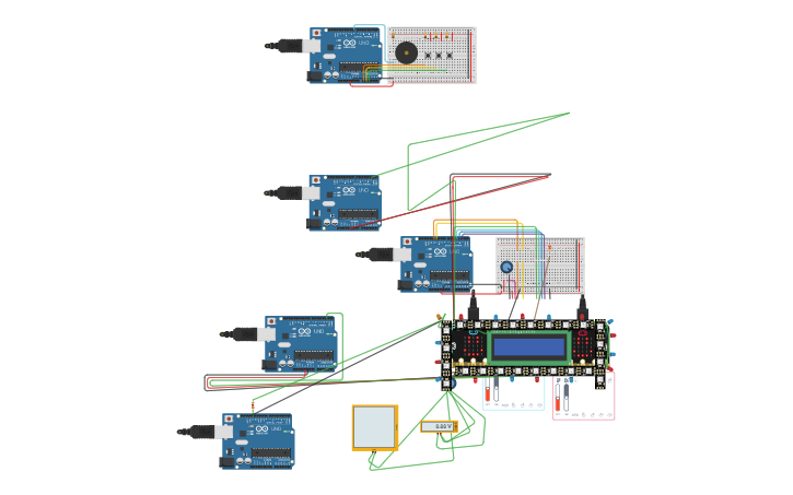 Circuit design neon open sighn - Tinkercad