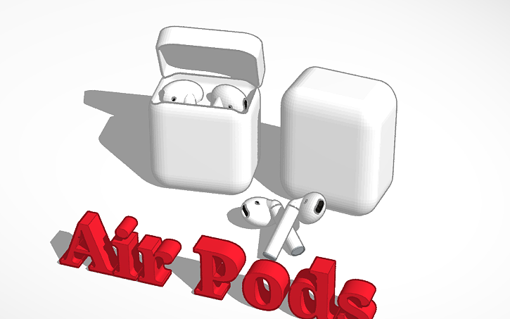 3D design Air Pods - Tinkercad