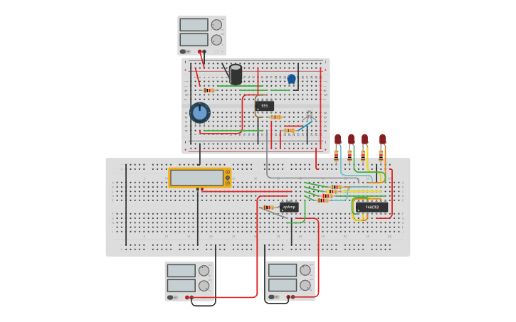 Circuit design ampOpe | Tinkercad