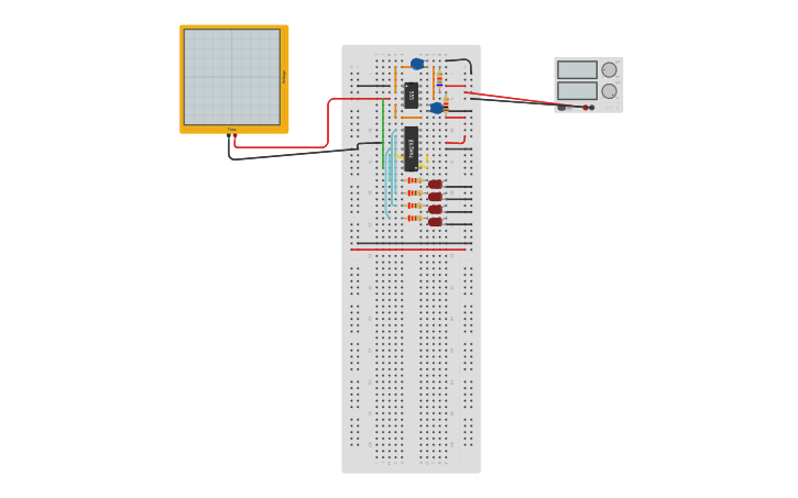 Circuit design Mod 12 Counter Group 34 - Tinkercad Circuit design Mod 12 Counter Group 34 - Tinkercad