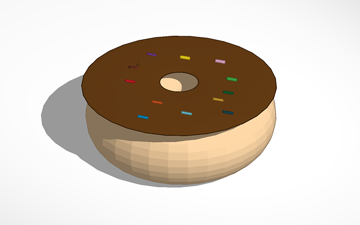 3D design Donut (Doughnut) | Tinkercad