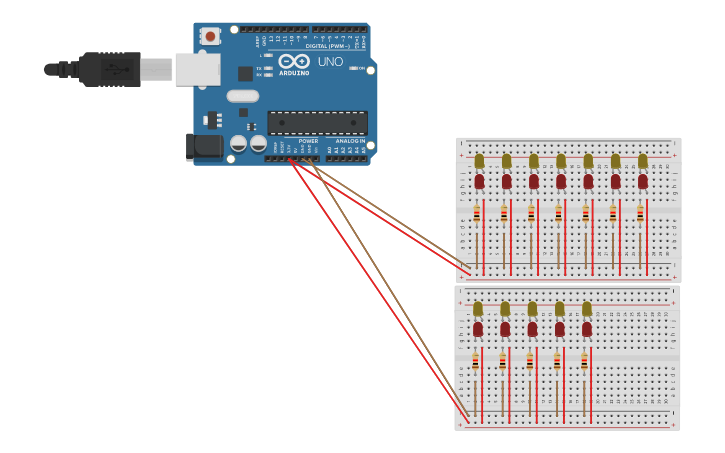 Circuit design Led Yakma (kodsuz) | Tinkercad