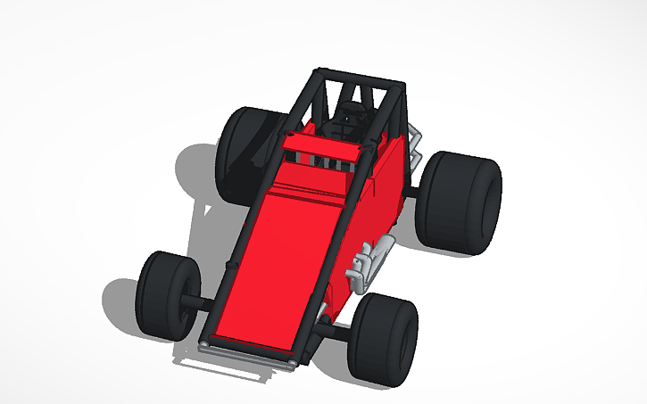 3D design Wingless 360 Sprint car - Tinkercad