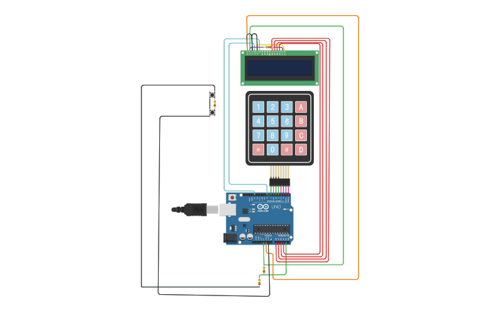 Circuit design Calculadora spd | Tinkercad