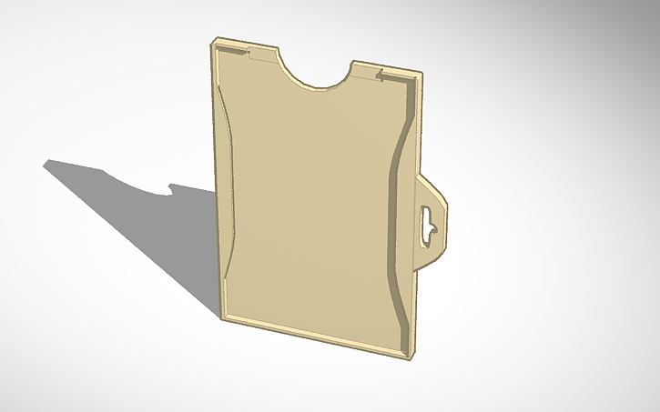 3D design ID Card Holder - Tinkercad