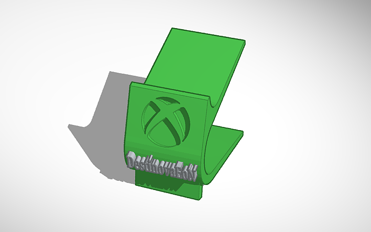 3D design Xbox Controller Holder w/ built support - Tinkercad