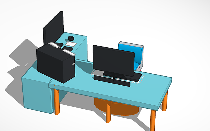 3D design PC gamer - Tinkercad