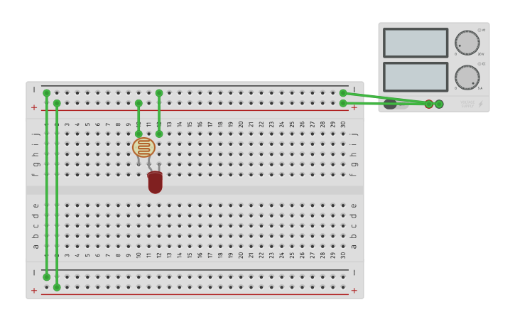 Circuit Design Sensor De Luz Tinkercad