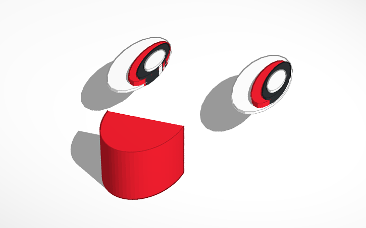 3D design anime eyes - Tinkercad