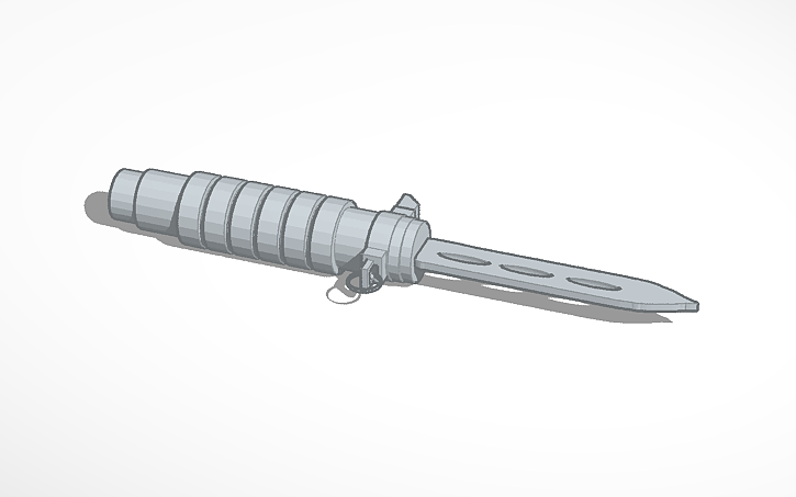3D design Cold war ballistic knife - Tinkercad