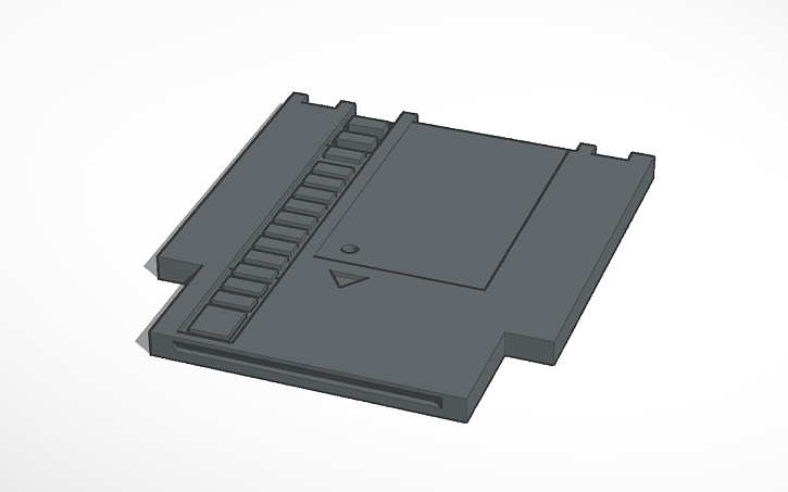 3D design NES Cartridge - Tinkercad