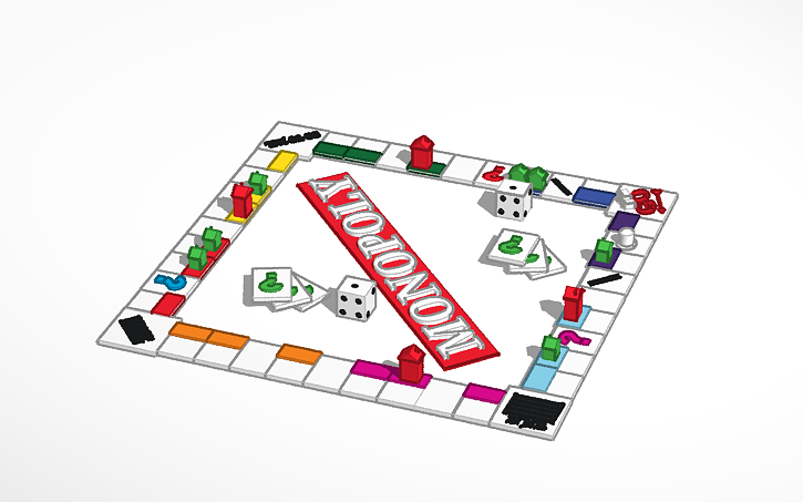 3D design Monopoli - Tinkercad