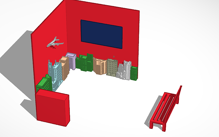 3D design Webjet Tradeshow Booth Mock Setup | Tinkercad