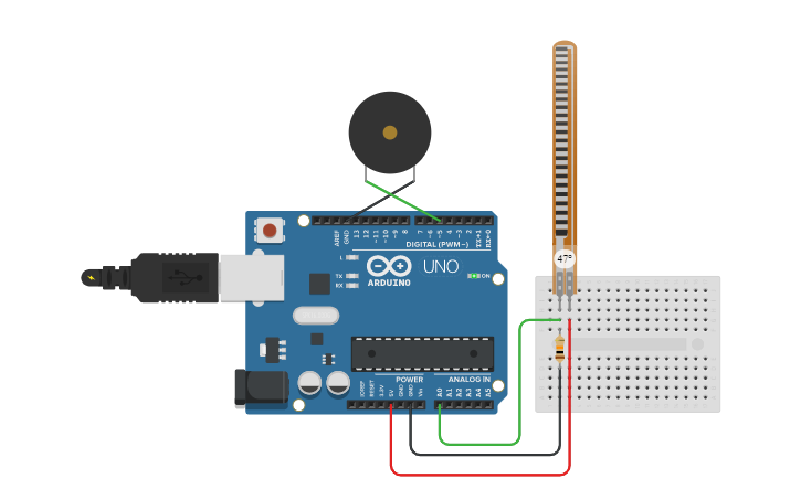 Circuit design Project 7: Human Posture Monitoring - Tinkercad