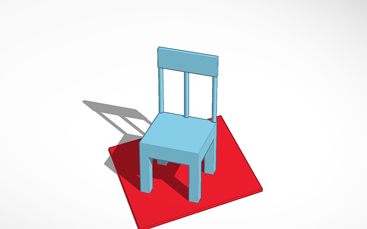 3D design Chair - Tinkercad
