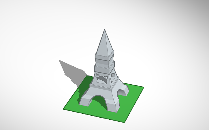 3D design Eiffel Tower- Final | Tinkercad