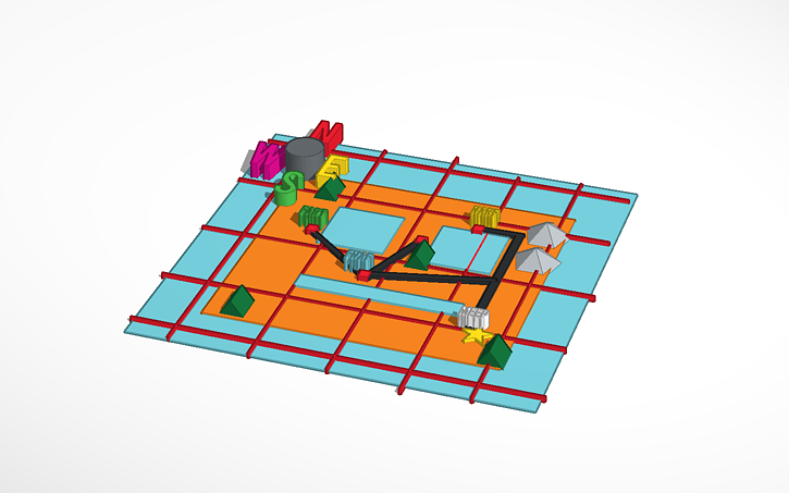 3D design geometry dash 8th continent | Tinkercad