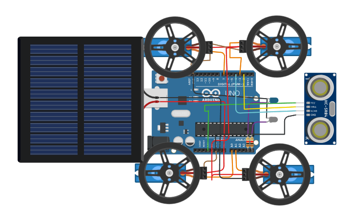Circuit design DRONE - Tinkercad