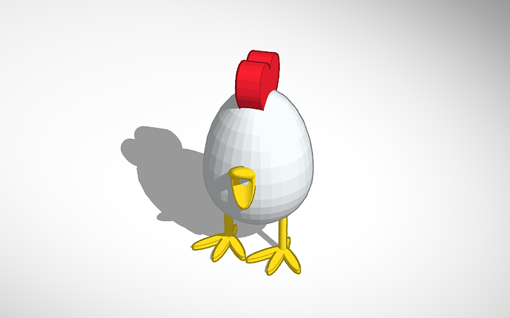 3D design korea chicken - Tinkercad