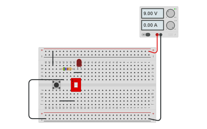 Circuit design circuito led | Tinkercad