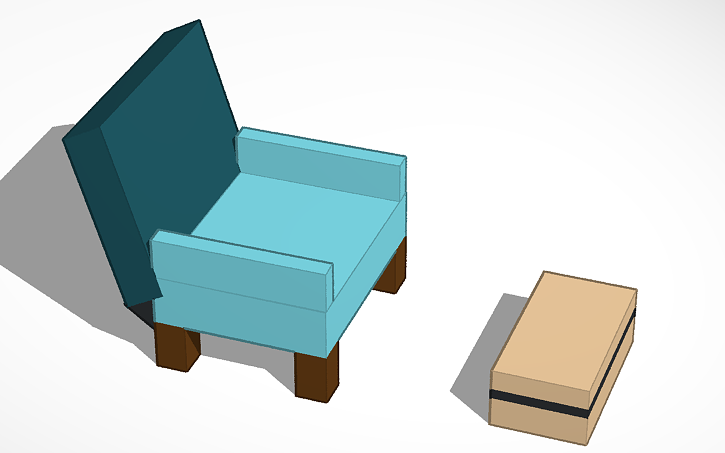 3D design Emily Clark- Chair - Tinkercad