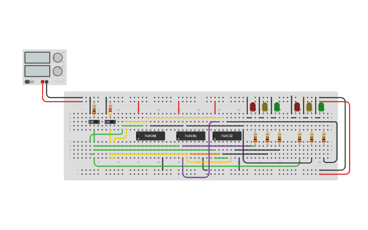 Circuit design DLD LAB3_ traffic lights with AND, NOT and OR gates ...