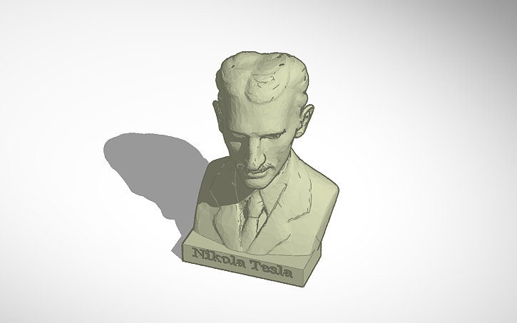 3D design Nikola Tesla - Tinkercad