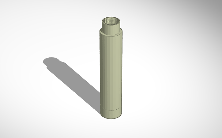 3D design 4" Suppressor (14mm muzzle, negative threads) (added baffles ...