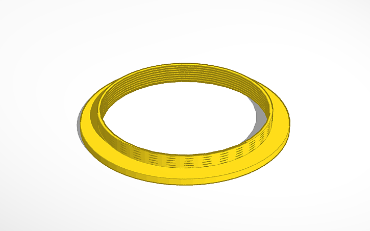 3D design Vespera 2" filter adapter - Tinkercad
