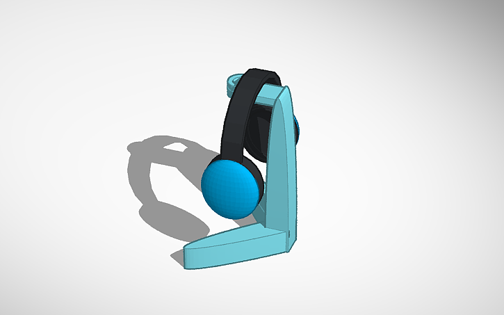 3D design Headphone stand - Tinkercad