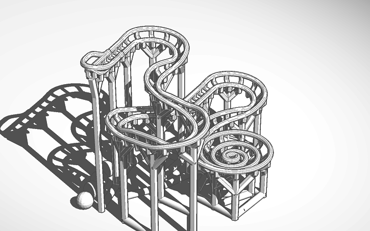 3D design awsome track - Tinkercad