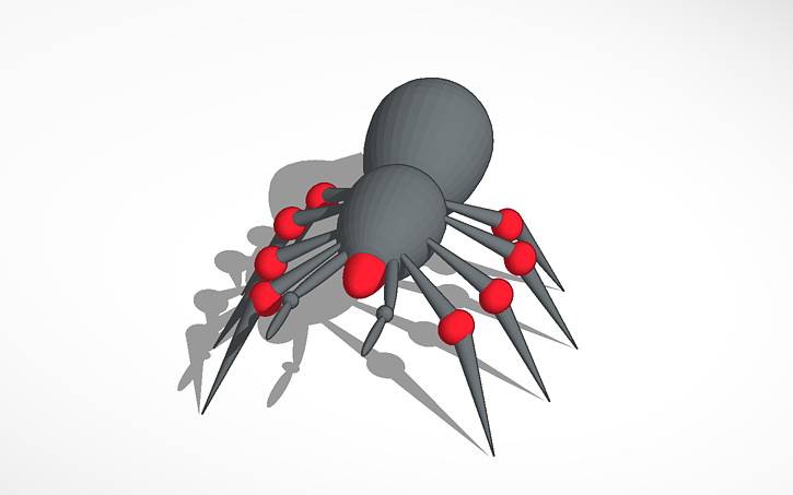 3D design Robotic spider - Tinkercad