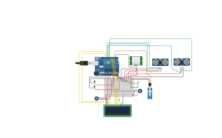 Circuit design Waste Segregation | Tinkercad