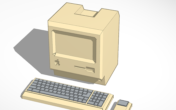 3D design Macintosh Plus - Tinkercad
